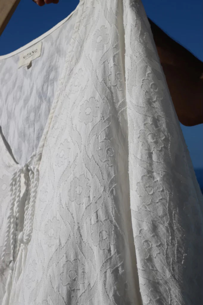 Siena Bell Sleeve Dress-white – Frolic Boutique